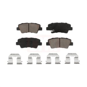 rear ceramic disc brake pads cmx-d1544 replacement for hyundai kia elantra optima soul sonata forte accent rio veloster gt forte5 cadenza coupe koup ev