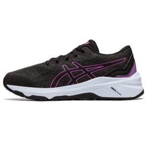 asics kid's gt-1000 11 grade school running shoes, 5.5, graphite grey/orchid