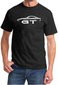 opel gt sports car classic outline design tshirt 3xl black