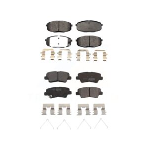 front rear ceramic brake pads kit for kia soul forte hyundai elantra gt ktc-100602