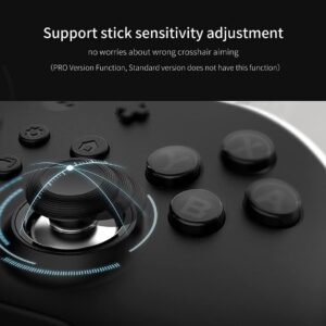 GuliKit Kingkong 2 Pro Hall Effect Wireless Bluetooth Controller for NS Switch, Windows PC,MacOS,Android And iOS,Adaptation for PC Switch Emulator,Gamepad with Joysticks,Auto Pilot Gaming Button(Black)