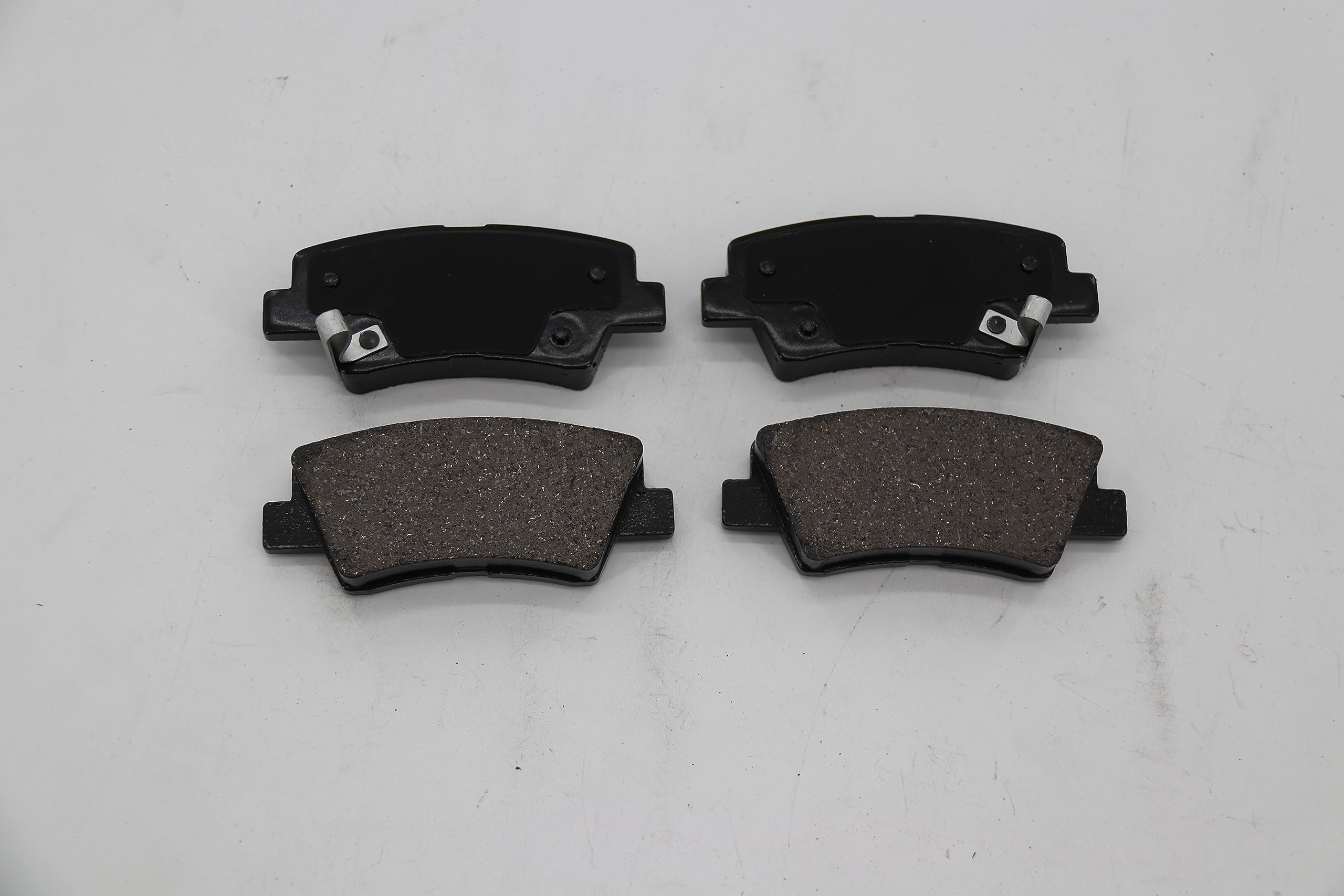 Ceramic Rear Brake Pads Set Compatible with Hyundai Sonata/Elantra/Accent/Veloster,Kia Rio/Optima Hybird/Soul EV/Soul/Cadenza/Forte/Forte Koup/Forte5,Automotive Replacement Disc Brake Pads Rear