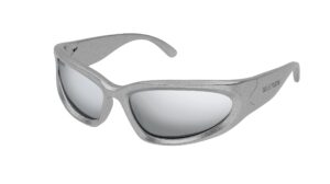 balenciaga bb0157s silver/silver 65/17/125 men sunglasses