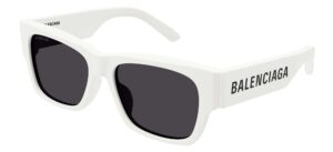 balenciaga max sunglasses, white-white-grey, one size