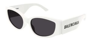 balenciaga bb0258s white/grey 58/18/145 women sunglasses