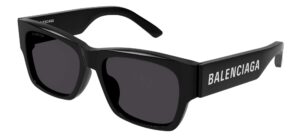 balenciaga bb0262sa black/grey 56/17/145 unisex adults sunglasses