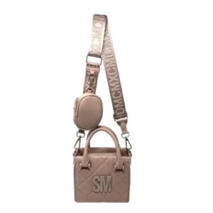 steve madden bbabi convertible crossbody bag (mushroom)