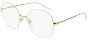 balenciaga bb0014o eyeglasses 003 gold-gold 58mm