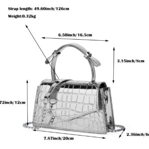 Crossbody Bags Silver Bag Y2K Evening Bags Tote Bag for Women Handbags for Women Hobo Bags Shoulder Bags Satchels 2024