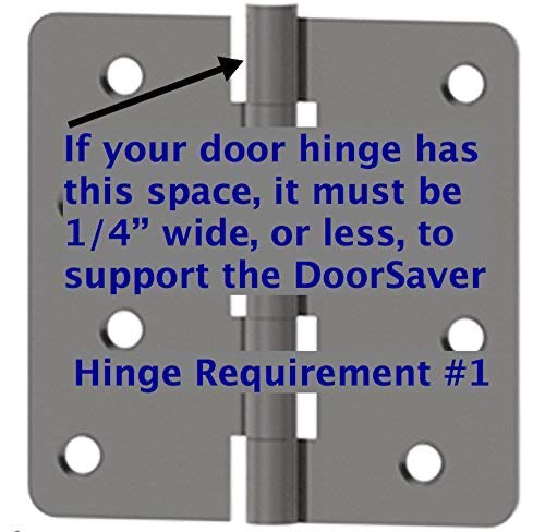 Door Saver 3 Hinge Pin Door Stop in White Finish (Box Pack of 50)