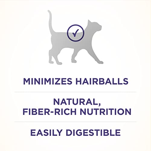 Purina ONE Natural Cat Food for Hairball Control, +PLUS Hairball Formula - 7 lb. Bag