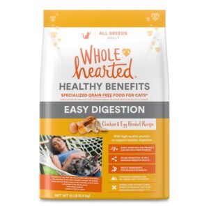 wholehearted grain free chicken formula dry cat food, 12 lbs.