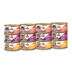 nulo freestyle cat & kitten wet pate canned cat food, premium all natural grain-free, with 5 high animal-based proteins and vitamins to support a healthy immune system and lifestyle