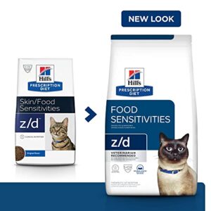 Hill's Prescription Diet z/d Skin/Food Sensitivities Dry Cat Food, Veterinary Diet, 4 lb. Bag