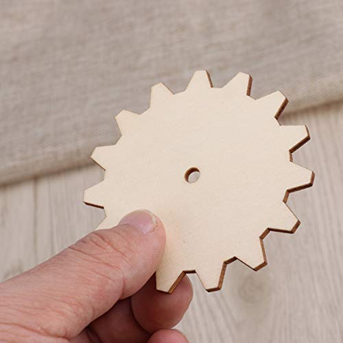 Homoyoyo 20 Pcs Unfinished Wood Cutouts Wood Embellishment Wood Slice Centerpiece Wood Circles for Crafts Rustic Wood Slices Unfinished Wood Ornaments Wooden Pieces Steampunk Bamboo