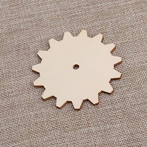 Homoyoyo 20 Pcs Unfinished Wood Cutouts Wood Embellishment Wood Slice Centerpiece Wood Circles for Crafts Rustic Wood Slices Unfinished Wood Ornaments Wooden Pieces Steampunk Bamboo