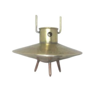 trench art style german ufo model flying saucer table figurine. steampunk handmade art. gift.