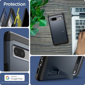 Spigen Tough Armor Case Compatible with Google Pixel 7 - Metal Slate