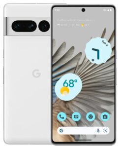 google pixel 7 pro 5g 128gb 12gb ram 24-hour battery factory unlocked for gsm carriers global version - snow (renewed)