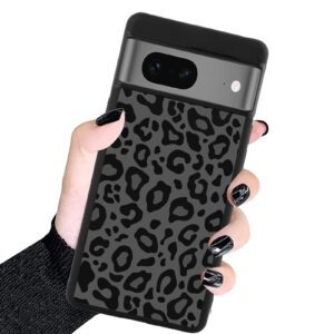 kanghar case compatible with google pixel 7,black leopard design,tire texture non-slip +shockproof rugged tpu protective case for pixel 7-leopard pattern