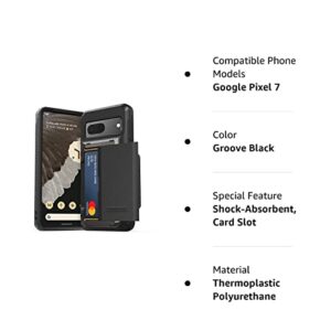 VRS DESIGN Damda Glide Pro Phone Case for Pixel 7, Sturdy Semi Auto Wallet [4 Cards] Case Compatible for Pixel 7 Case (2022)