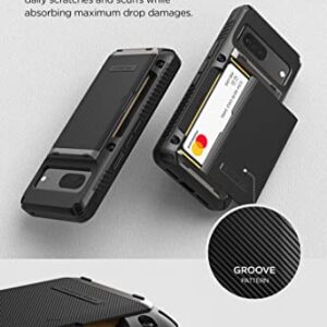 VRS DESIGN Damda Glide Pro Phone Case for Pixel 7, Sturdy Semi Auto Wallet [4 Cards] Case Compatible for Pixel 7 Case (2022)