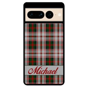 christmas tartan quilt blanket personalized black rubber phone case compatible with google pixel 8 pro, 8a, 8, 7a, 7, pixel 7 pro, 6a, pixel 6 pro, 6, 5, 4a 5g, 4a 4g, 4, 4 xl, 3a, 3a xl, 3, 3 xl