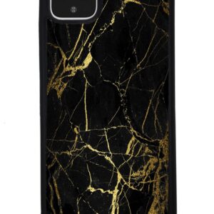 Black and Gold Marble Black Rubber Phone Case Compatible With Google Pixel 8 Pro, 8a, 8, 7a, 7, Pixel 7 Pro, 6a, Pixel 6 Pro, 6, 5, 4a 5G, 4a 4G, 4, 4 XL, 3a, 3a XL, 3, 3 XL, 2 XL, 2