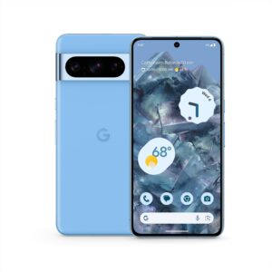 google pixel 8 pro - unlocked android smartphone with telephoto lens and super actua display - 24-hour battery - bay - 128 gb