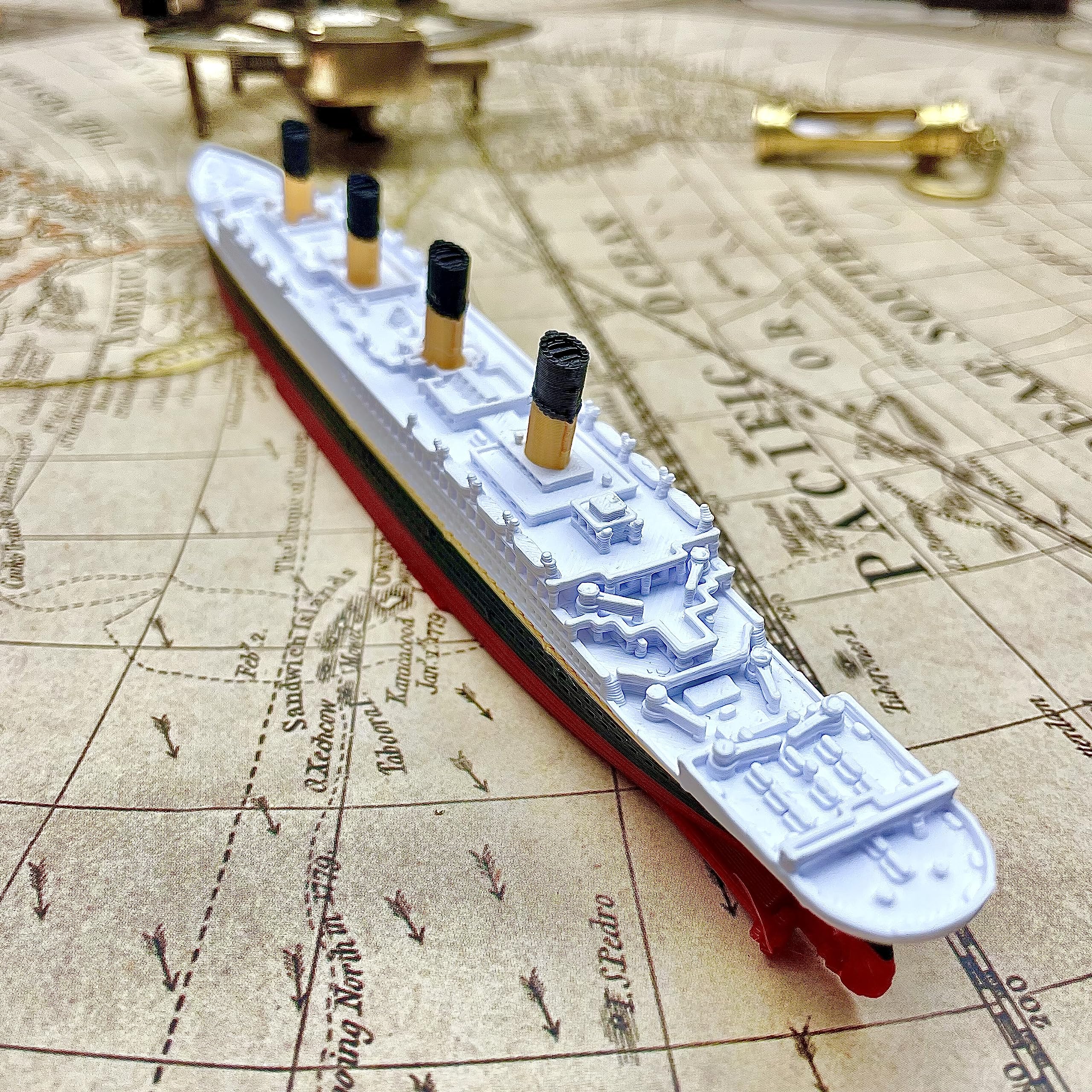 TitanicToyCo RMS Titanic Model Ship or Britannic or Olympic 8" Assembled Titanic Toys For Kids, Historically Accurate Titanic Toy, Titanic Ship, Titanic Cake Topper, Toy Ships, Titanic Boat