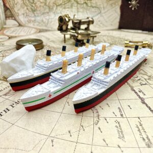 TitanicToyCo RMS Titanic Model Ship or Britannic or Olympic 8" Assembled Titanic Toys For Kids, Historically Accurate Titanic Toy, Titanic Ship, Titanic Cake Topper, Toy Ships, Titanic Boat