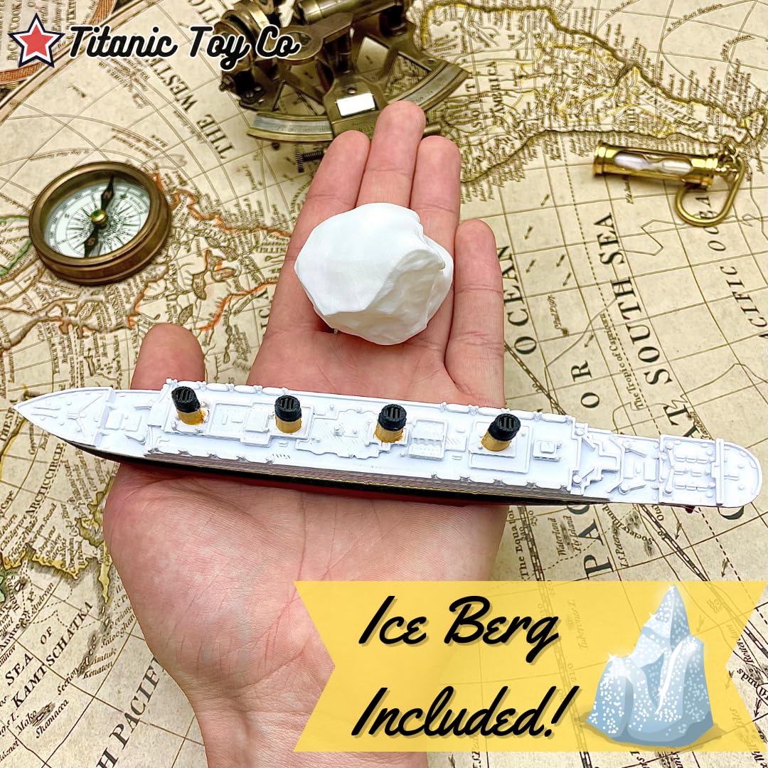 TitanicToyCo RMS Titanic Model Ship or Britannic or Olympic 8" Assembled Titanic Toys For Kids, Historically Accurate Titanic Toy, Titanic Ship, Titanic Cake Topper, Toy Ships, Titanic Boat