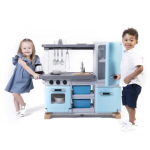 step2 cooking time kitchen playset for kids, indoor/outdoor pretend play kitchen, toddlers 2+ years old, lights and sounds, interactive toy, easy assembly