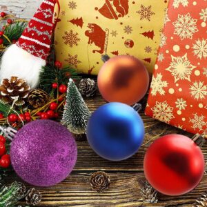 Altsuceser 24Pcs Shatterproof Christmas Tree Ornaments Set, Christmas Balls Decoration Tree Balls for Holiday Wedding Party Decoration Green