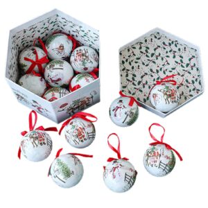 qaziuy christmas balls ornaments set hanging christmas baubles christmas plastic ball christmas tree ball set for birthday halloween holiday wedding decorations