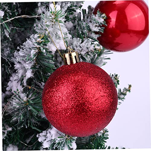 SEWACC 2 Sets 12 Pcs Christmas Balls Christmas Decor Christmas Baubles Christmas Tree Sequin Balls Fillable Balls Christmas Seasonal Hanging Ball Decorations Boxed Plastic Props