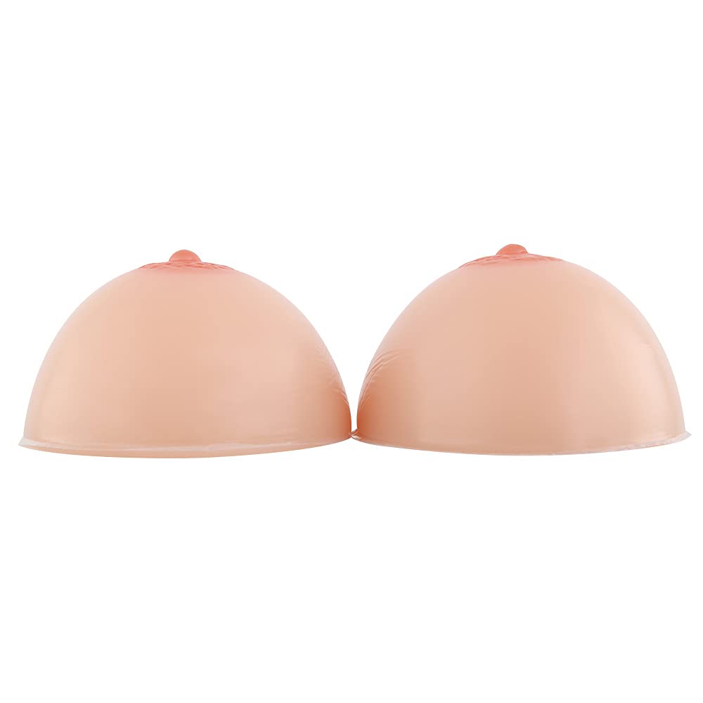 BMLen Silicone Breast Forms/Fake Boobs for Crossdresser，Mastectomy Transgender, and Cosplay/Prosthetic Breast（A,Nude