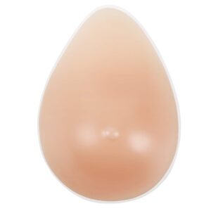 vollence one piece c+ cup teardrop silicone breast forms mastectomy fake boobs bra enhancer inserts concave bra pads - nude