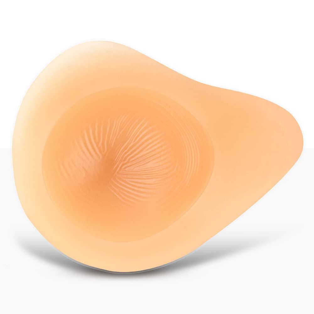 OMMITO Silicone Breast Form Mastectomy Prosthesis Armpit Bra Inserts Pad Enhancer Crossdresser Transgender 1 Piece Right 400g