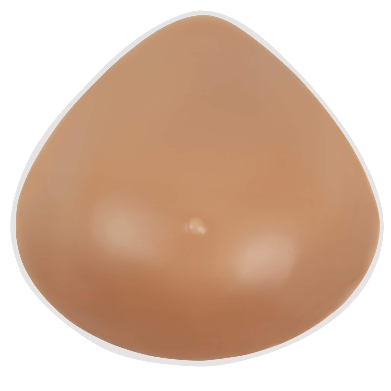 Vollence One Piece C Cup Triangle Silicone Breast Forms Mastectomy Prosthesis Bra Enhancer Inserts Concave Bra Pads