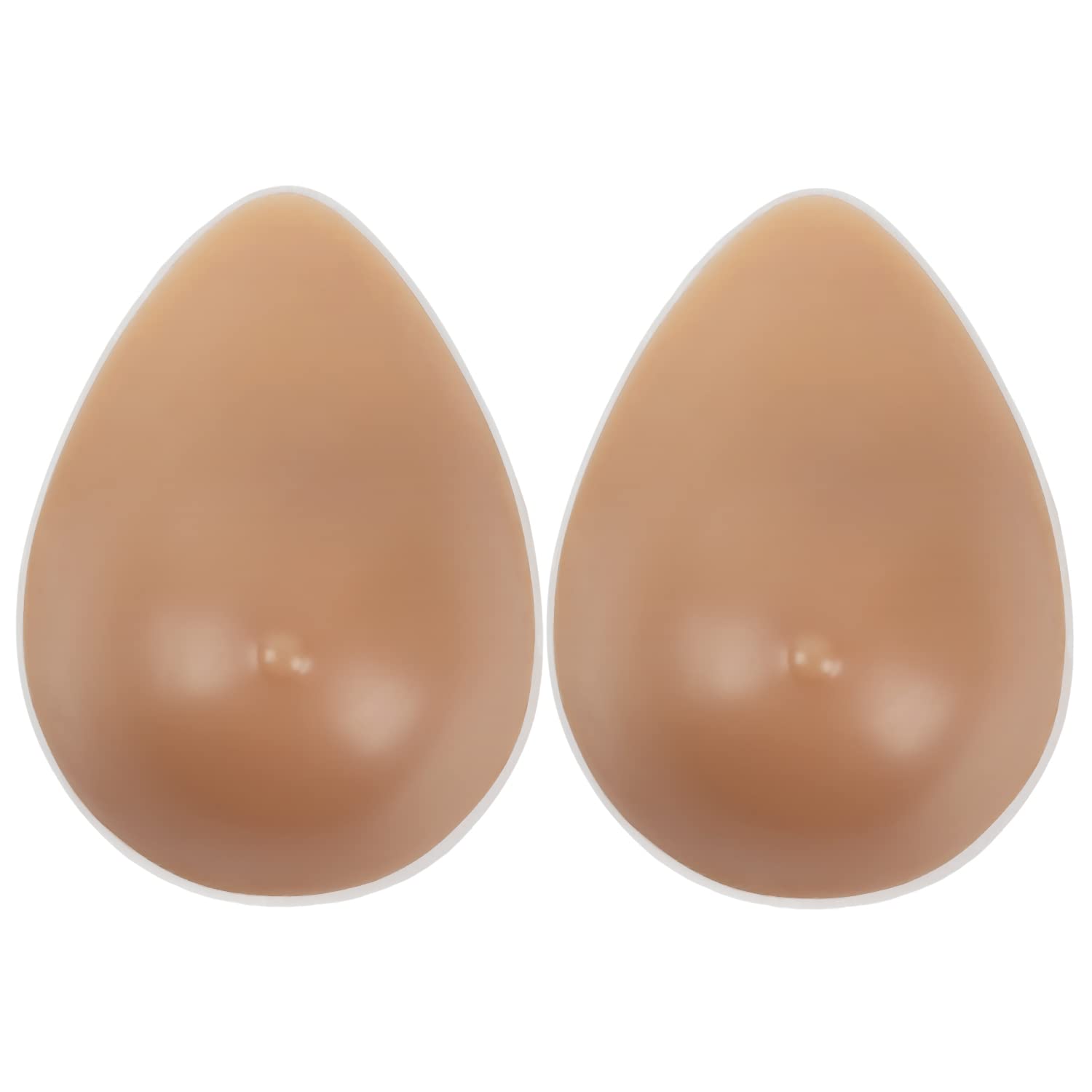 Vollence One Pair B+ Cup Teardrop Silicone Breast Forms Mastectomy Bra Enhancer Inserts Concave Bra Pads