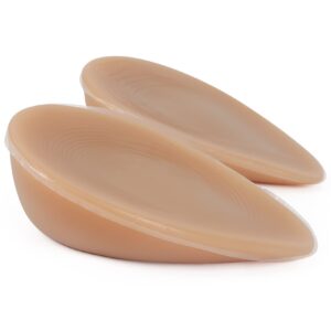 Vollence One Pair B+ Cup Teardrop Silicone Breast Forms Mastectomy Bra Enhancer Inserts Concave Bra Pads