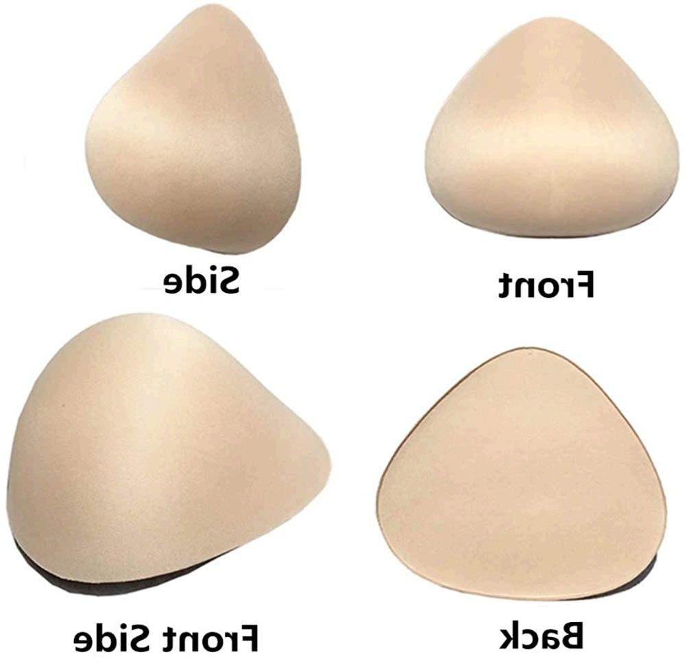 Ninery Ave 1 Pair Cotton Breast Forms Light Ventilation Sponge Boobs for Women Mastectomy Breast Cancer Support