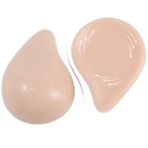 Vollence One Pair A- Cup irregular Silicone Breast Forms Women Mastectomy Prosthesis Concave Bra Pad