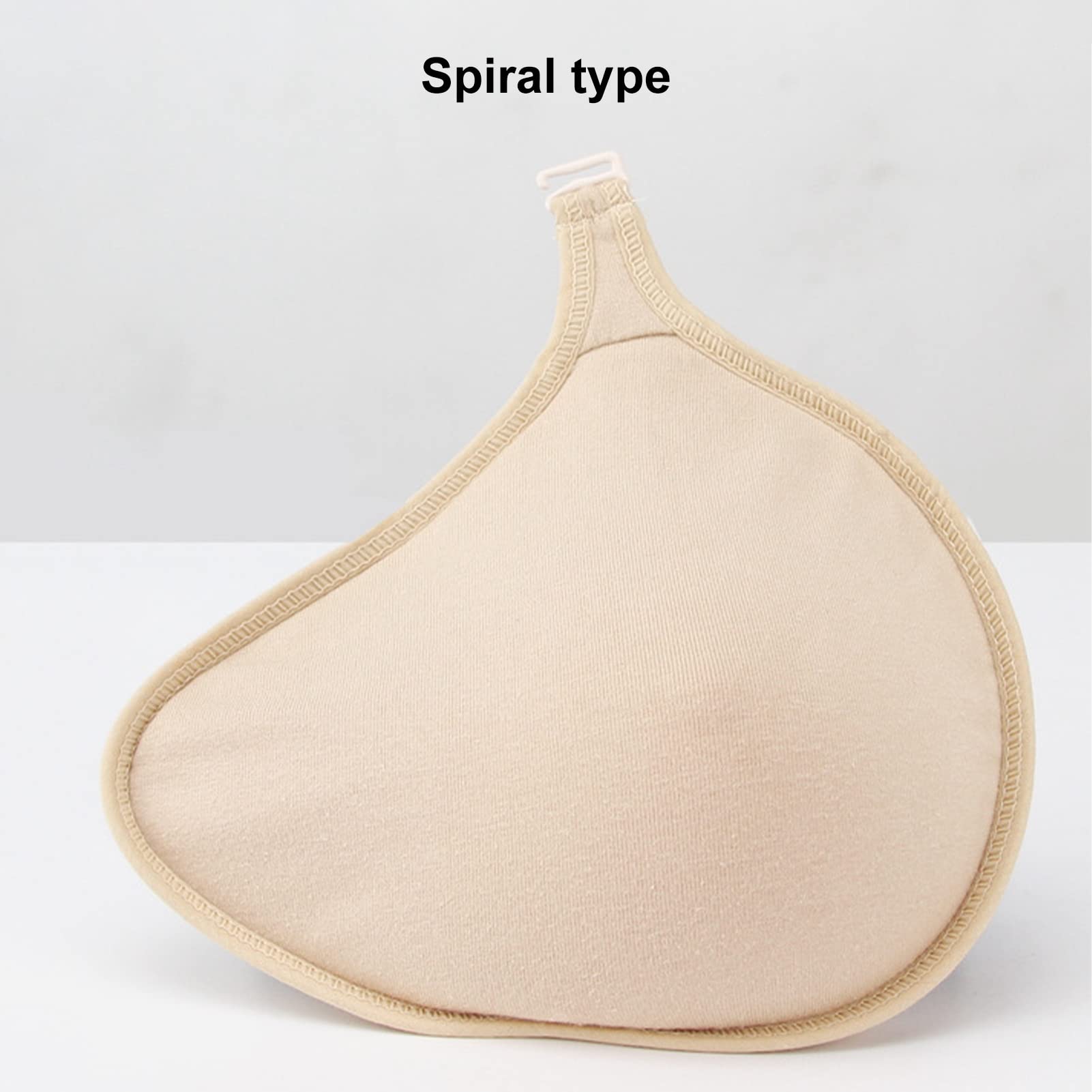 Silicone Breast Forms Protective Cover, Sweat Absorbing Refined Edge Stitching Hook Design Elastic Women Mastectomy Prosthesis Cover Bag Cotton for Fake Boobs