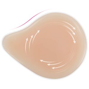 Vollence One Piece D Cup Side Silicone Breast Forms Fake Boobs Women Concave Bra Pad Enhancers Mastectomy Prosthesis Crossdresser Transgender Cosplay