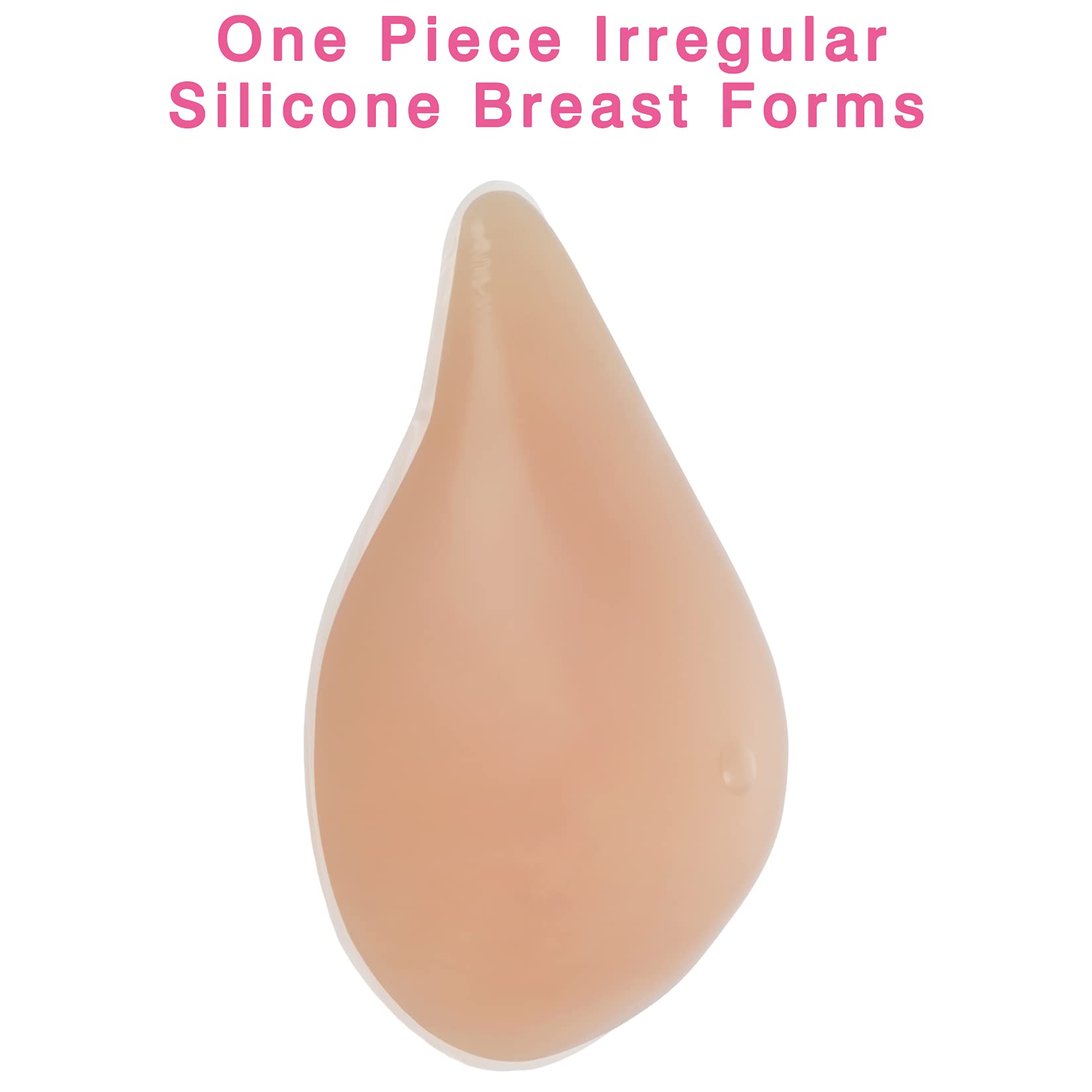 Vollence One Piece D Cup Side Silicone Breast Forms Fake Boobs Women Concave Bra Pad Enhancers Mastectomy Prosthesis Crossdresser Transgender Cosplay