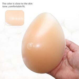 OMMITO Silicone Breast Form Mastectomy Prosthesis Bra Pad Enhancer Waterdrop Shape (1 Piece) A- Cup