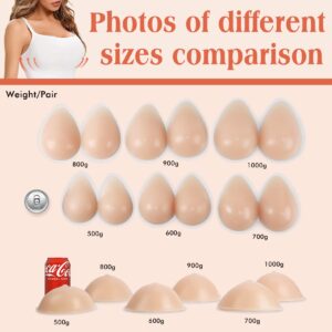 Windsleeping 1 Pair A Cup Self Adhesive Teardrop Concave Silicone Breast Forms Mastectomy Prosthesis Bra Enhancers