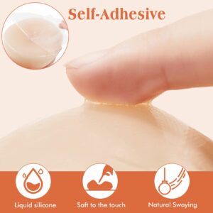 Windsleeping 1 Pair A Cup Self Adhesive Teardrop Concave Silicone Breast Forms Mastectomy Prosthesis Bra Enhancers